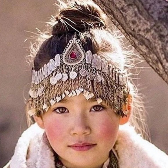 Accessories | Afghan Ethnic Headpiece With Pink Glass Teardrop Centre ...